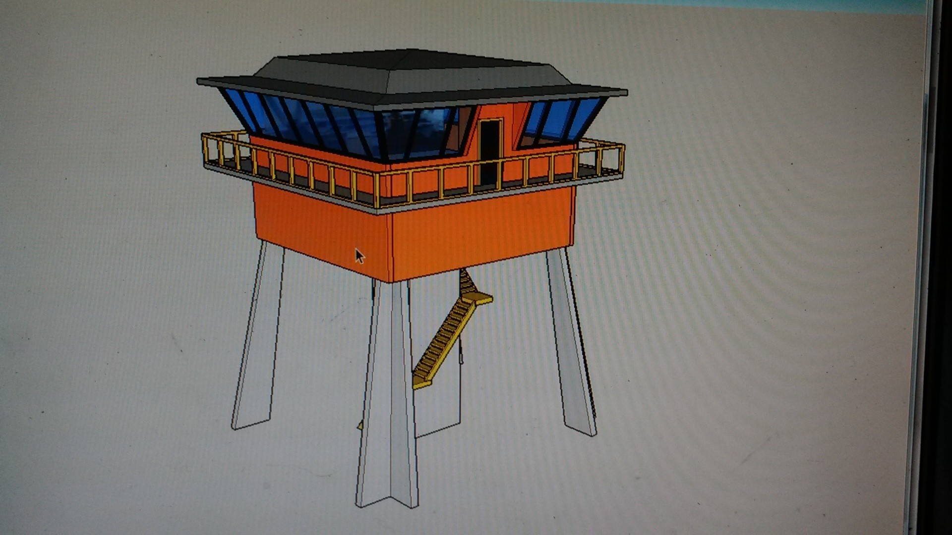 3D file N scale Control Tower v2.0 🎛️・3D printable model to download・Cults